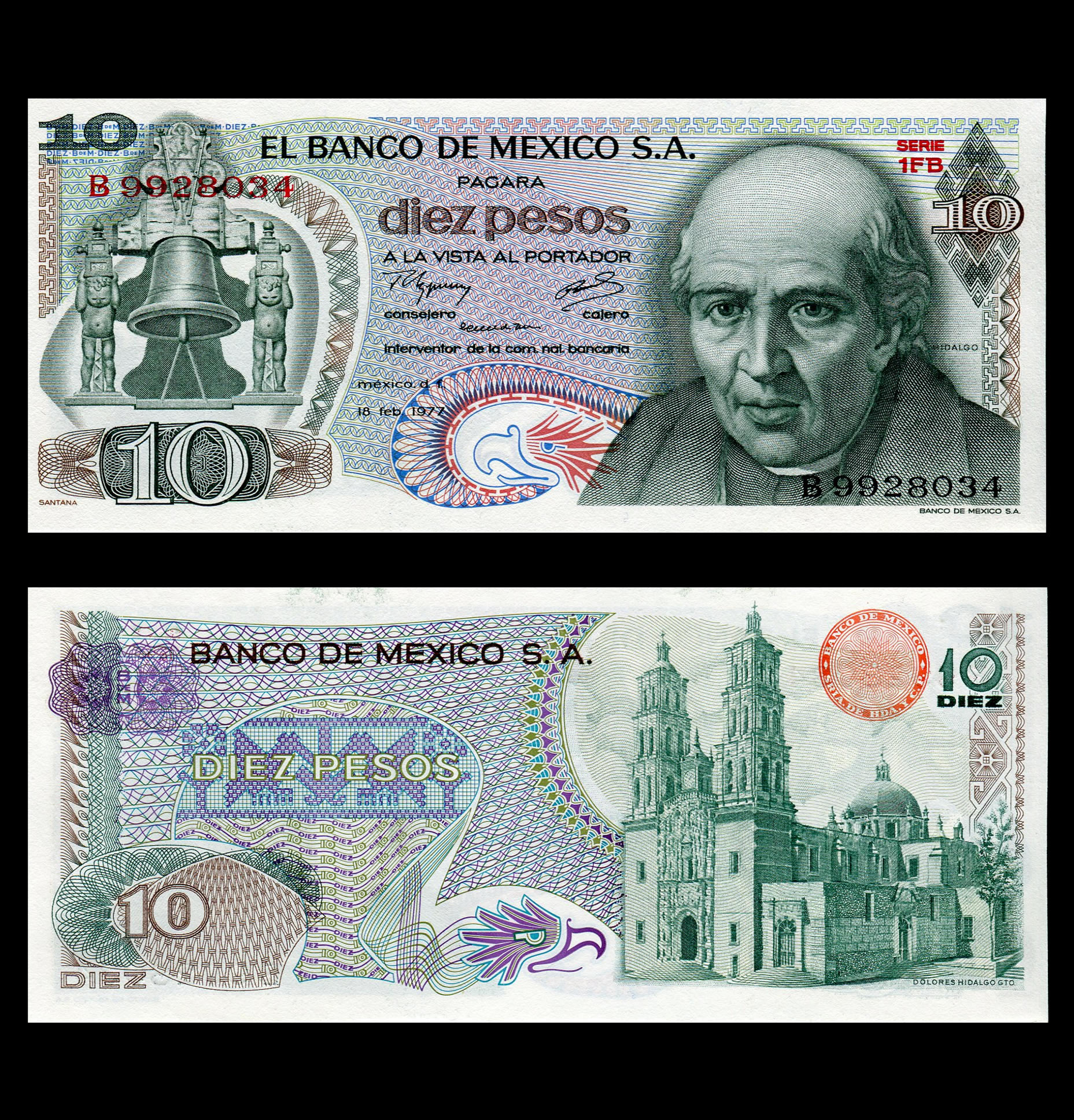 Billete M xico 10 Pesos Hidalgo NUMISM TICA MARTELL Billete M xico 10 Pesos Hidalgo NUMISM TICA MARTELL