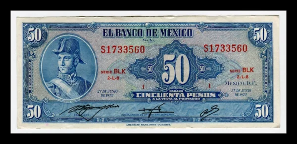 Billete 50 Pesos Allende – XF (Extra Fine) – NUMISMÁTICA MARTELL