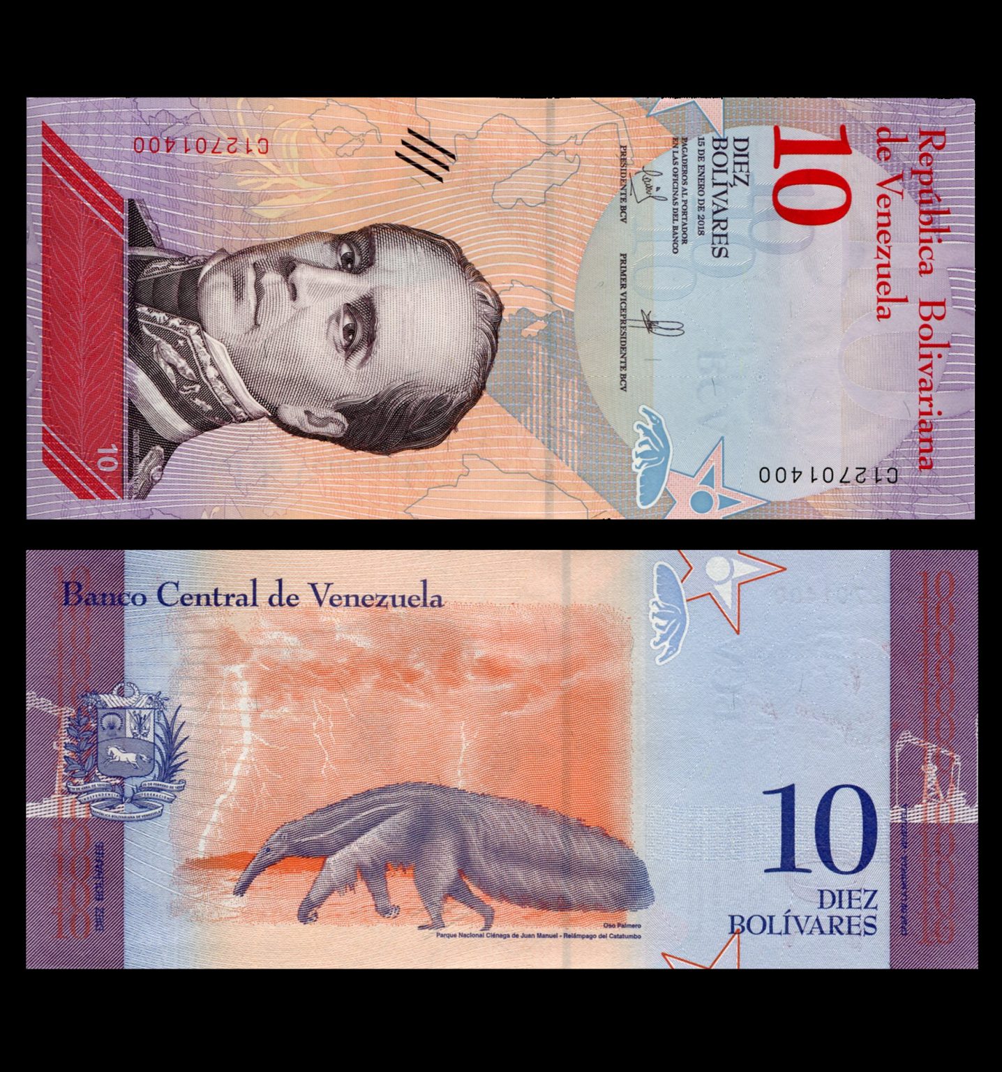 Billete Venezuela 10 Bolívares – NUMISMÁTICA MARTELL