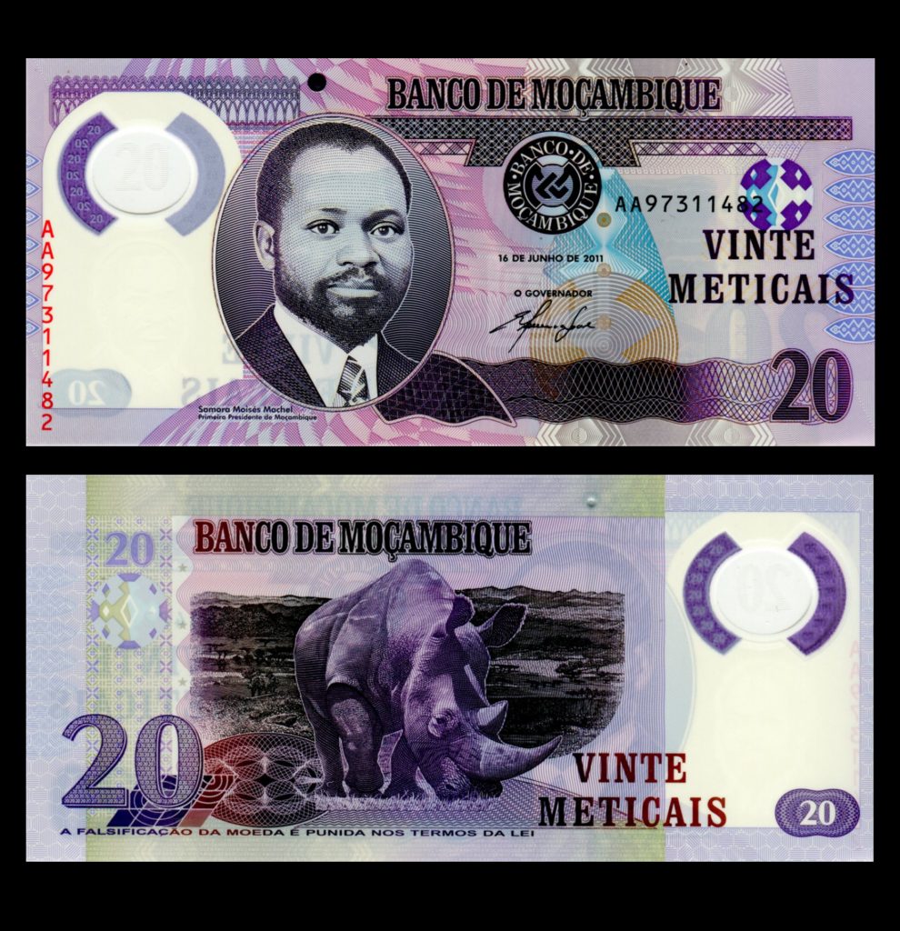 Mozambique 20 Meticais – NUMISMÁTICA MARTELL